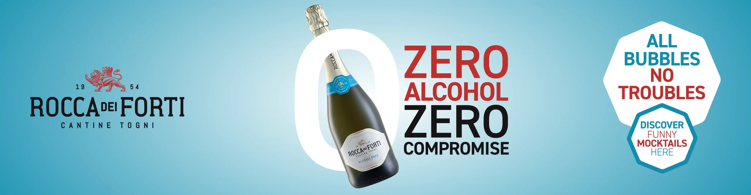 Zero Alcohol - Zero Compromise with Alcohol Free | Rocca dei Forti